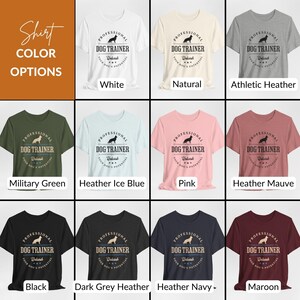 Professional Dog Trainer T-shirt, Custom Dog Breed, Dog Training Gift ...