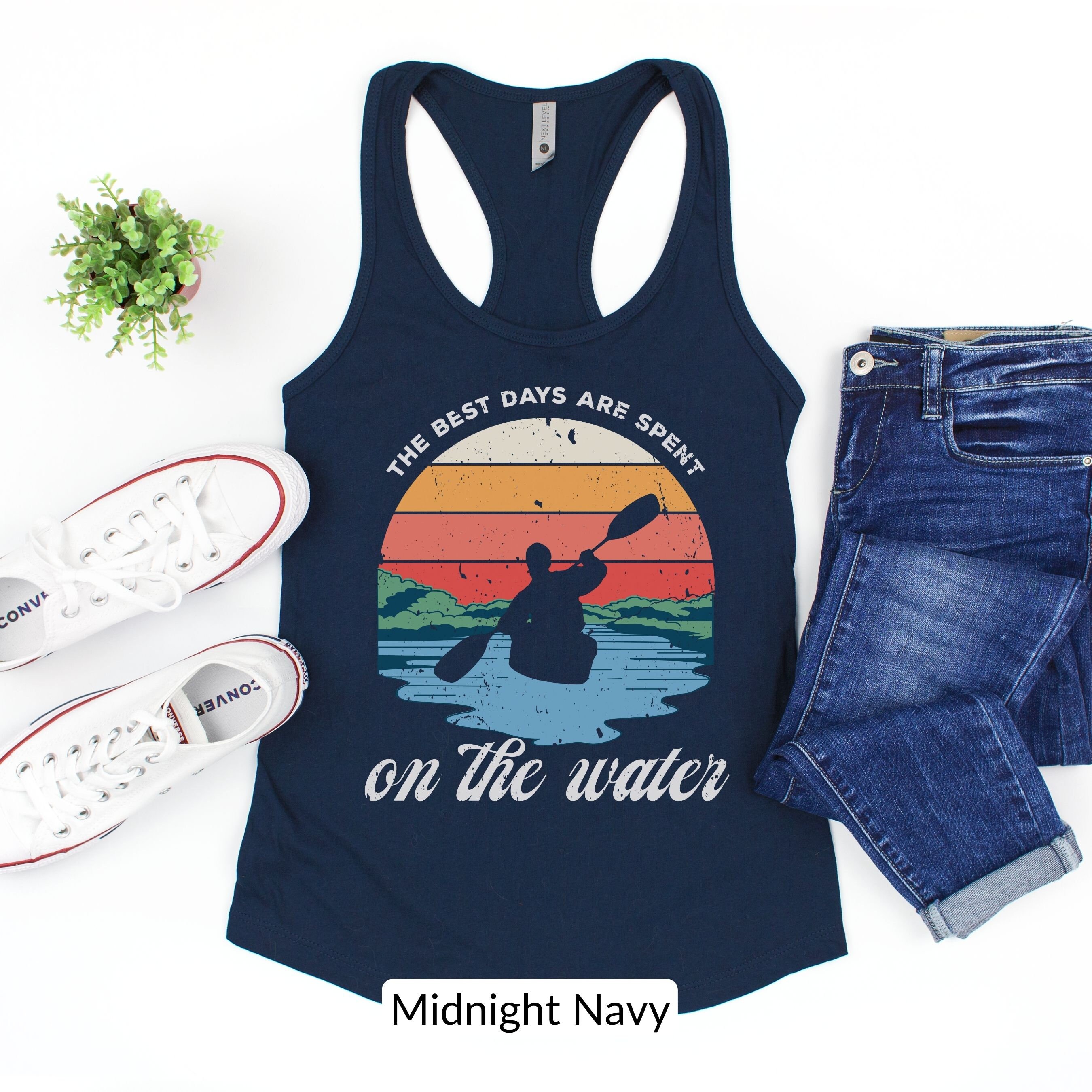 Kayak Racer Back Shirt Women, Kayaker Gift, Kayaking Shirt, Kayak Girl ...