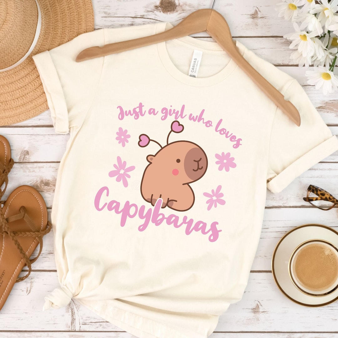 Just a Girl Who Loves Capybaras, Cute Capybara Gift, Funny Capybara ...