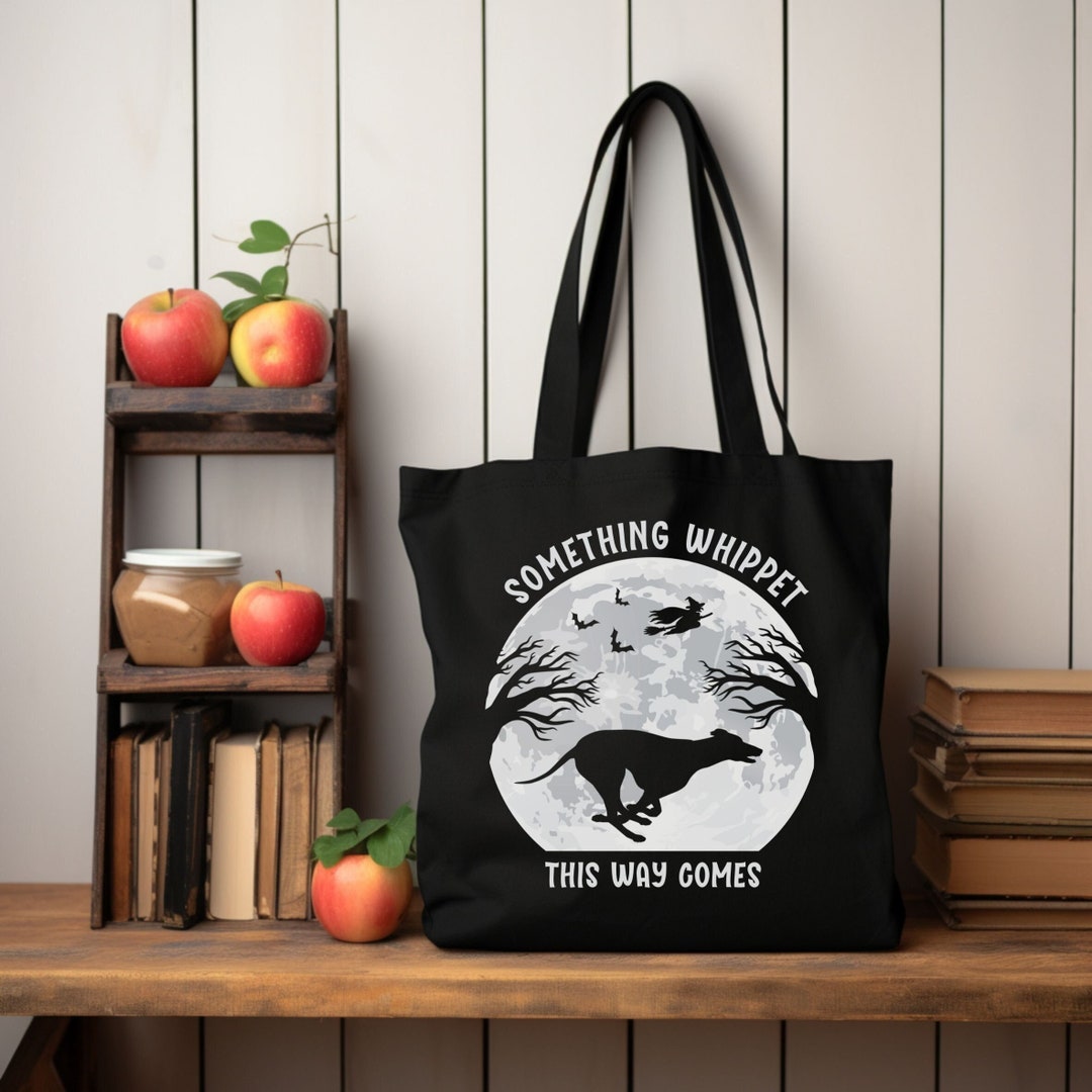 Dog Halloween Tote Bag, Whippet Gear, Whippet Gift, Halloween Dog Tote ...