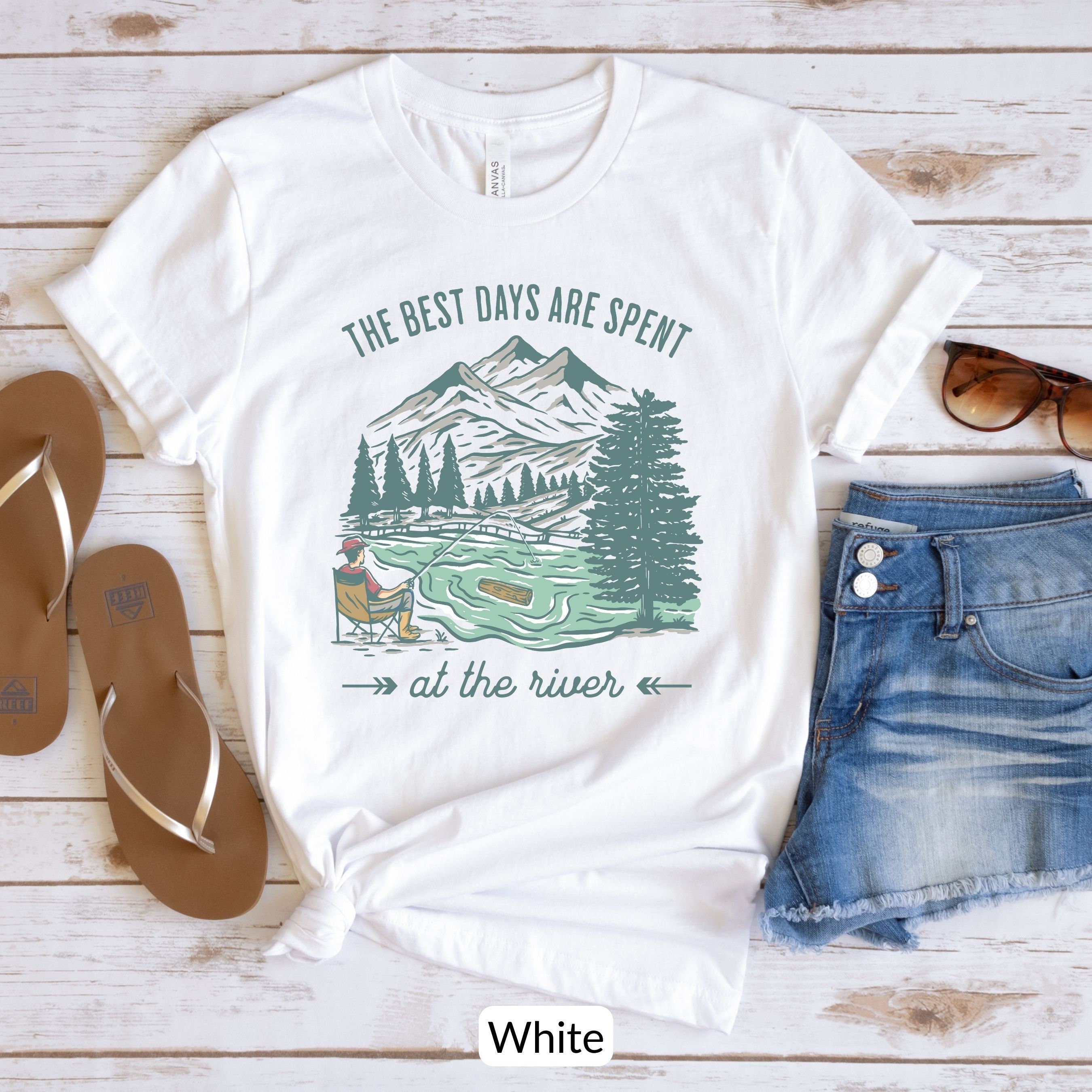 River Lover T-shirt, River Fishing Shirt, Summer at the River Tee ...