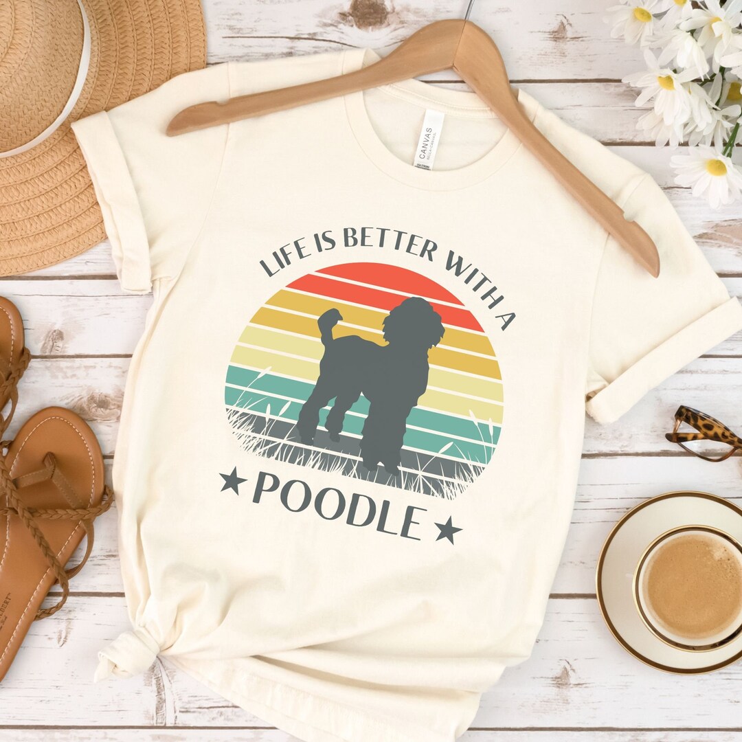 Standard Poodle T-shirt, Standard Poodle Gift, Dog Dad Gift, Poodle Dog ...