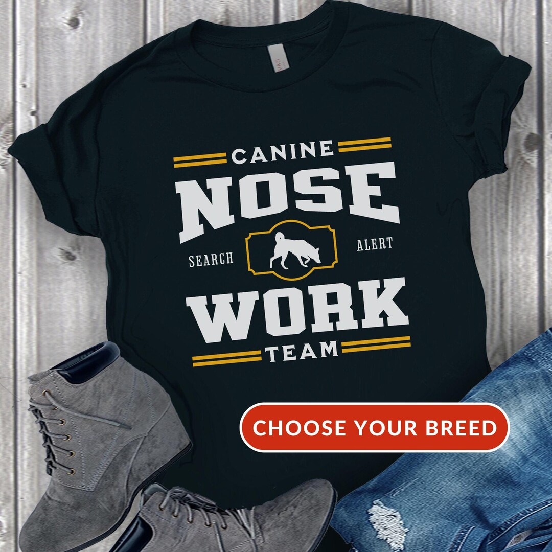 K9 Nose Work T-shirt, Canine Nosework Tee, Dog Scent Training Tshirt ...