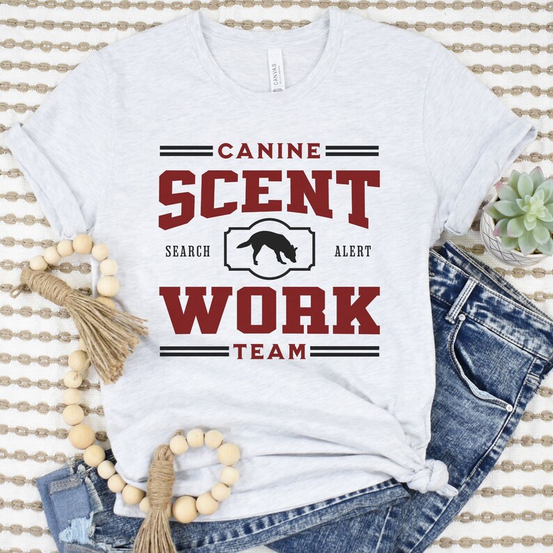 Dog Scent Work T-shirt, Scentwork for Dogs Tee, K9 Nose Work Tshirt ...