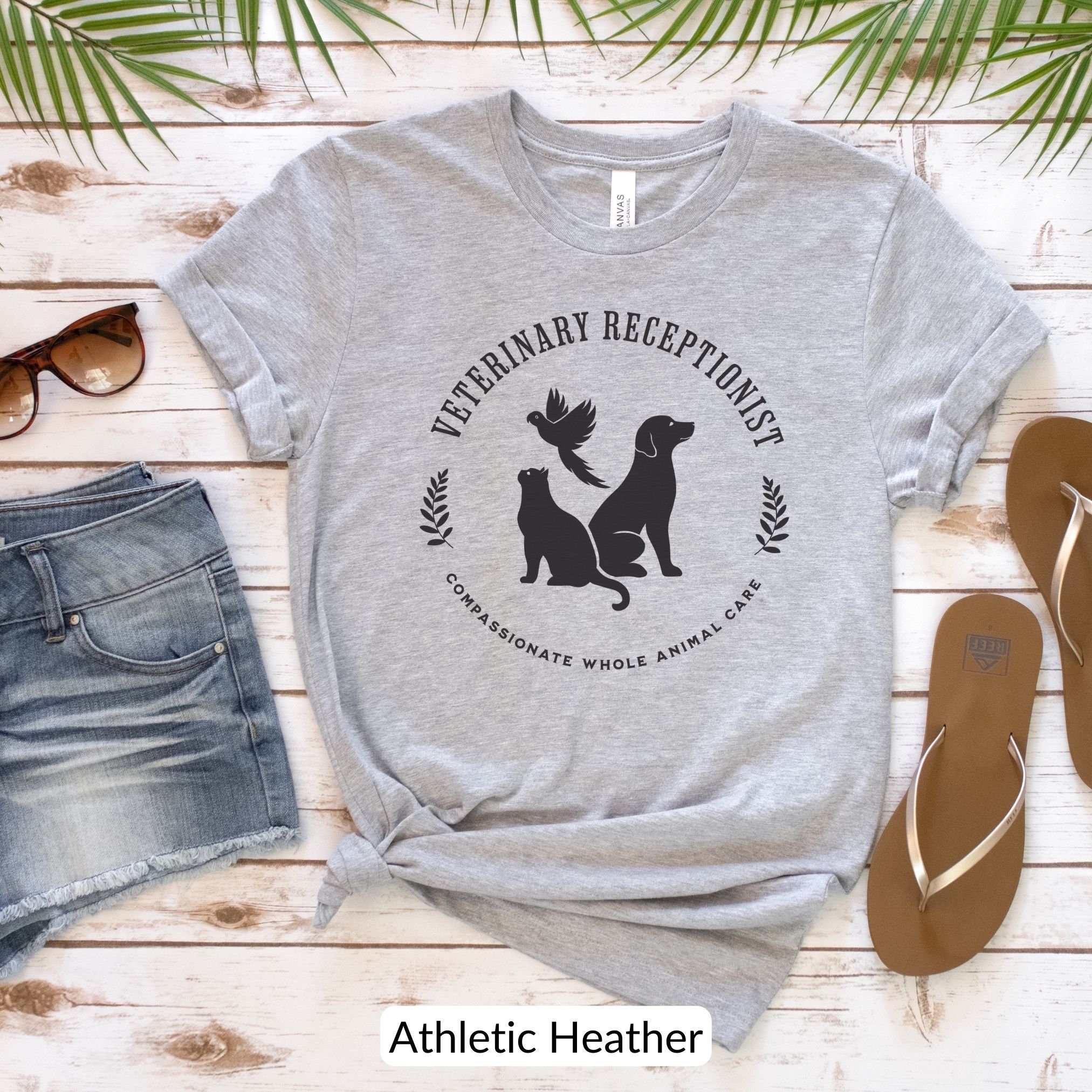 Vintage Style Veterinary Receptionist Tee Vet Reception - Etsy