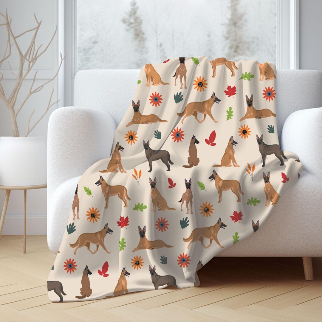 Belgian Malinois Blanket, Malinois Gift, Malinois Lover, Belgian ...