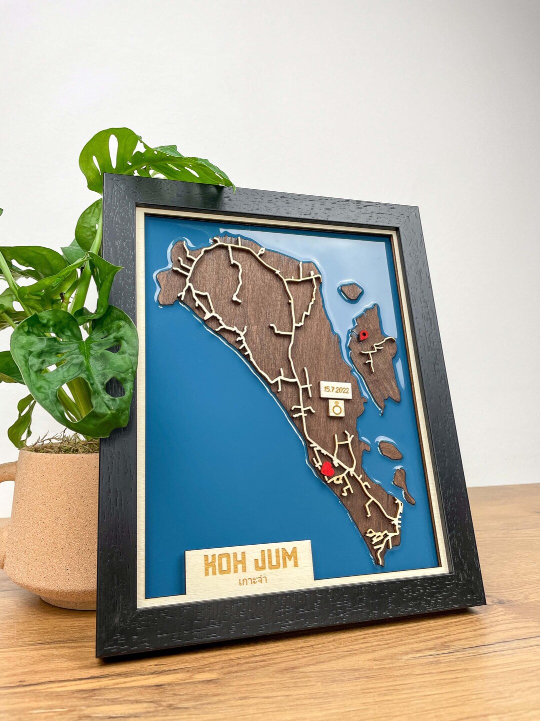 Custom 3D Map Multilayer Map Wall Art Any Place in the World Possible ...