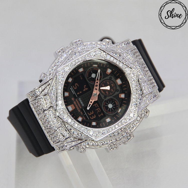 Icy Watch Diamond Watch Bling Watch Hip Hop Jewelry - Etsy