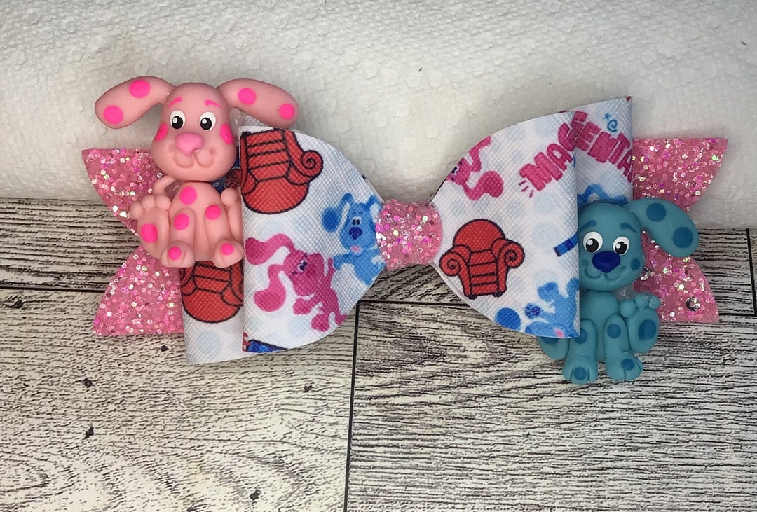 Blues Clues Inspired Hairbowblue and Magenta Inspired - Etsy