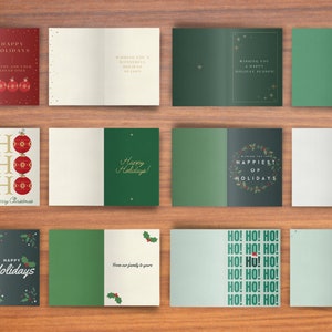 Printable Christmas Cards - Variety Bundle of Ten! Instant Digital ...