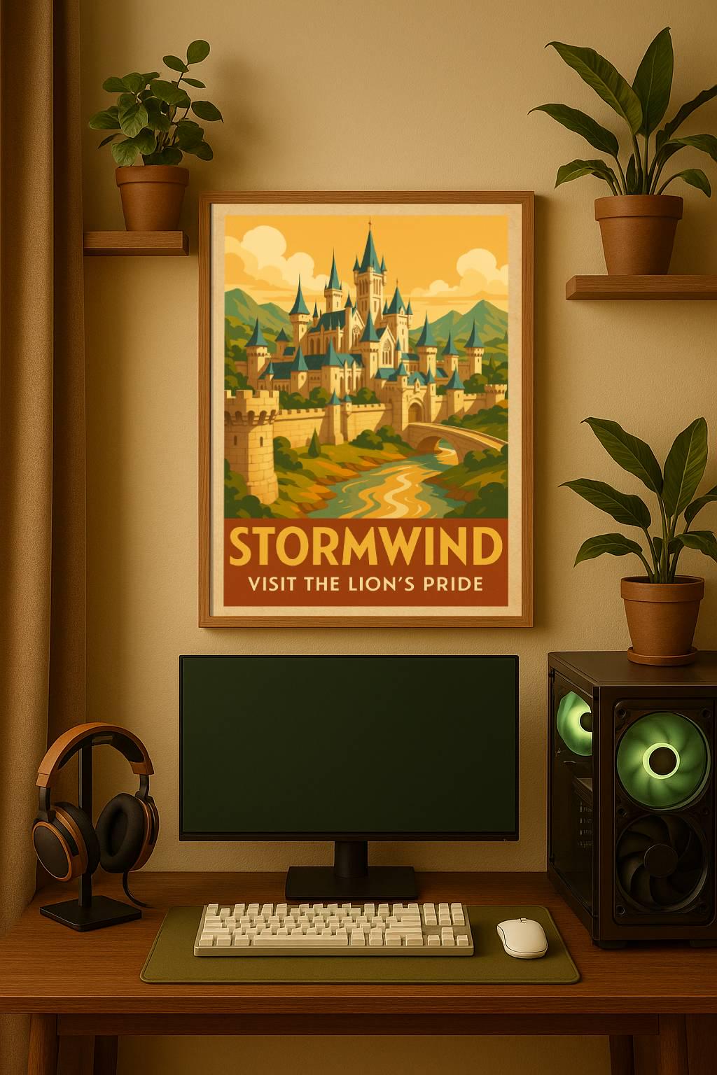 Stormwind Printable Poster – Digital Wow Kingdom Wall Art – Vintage ...