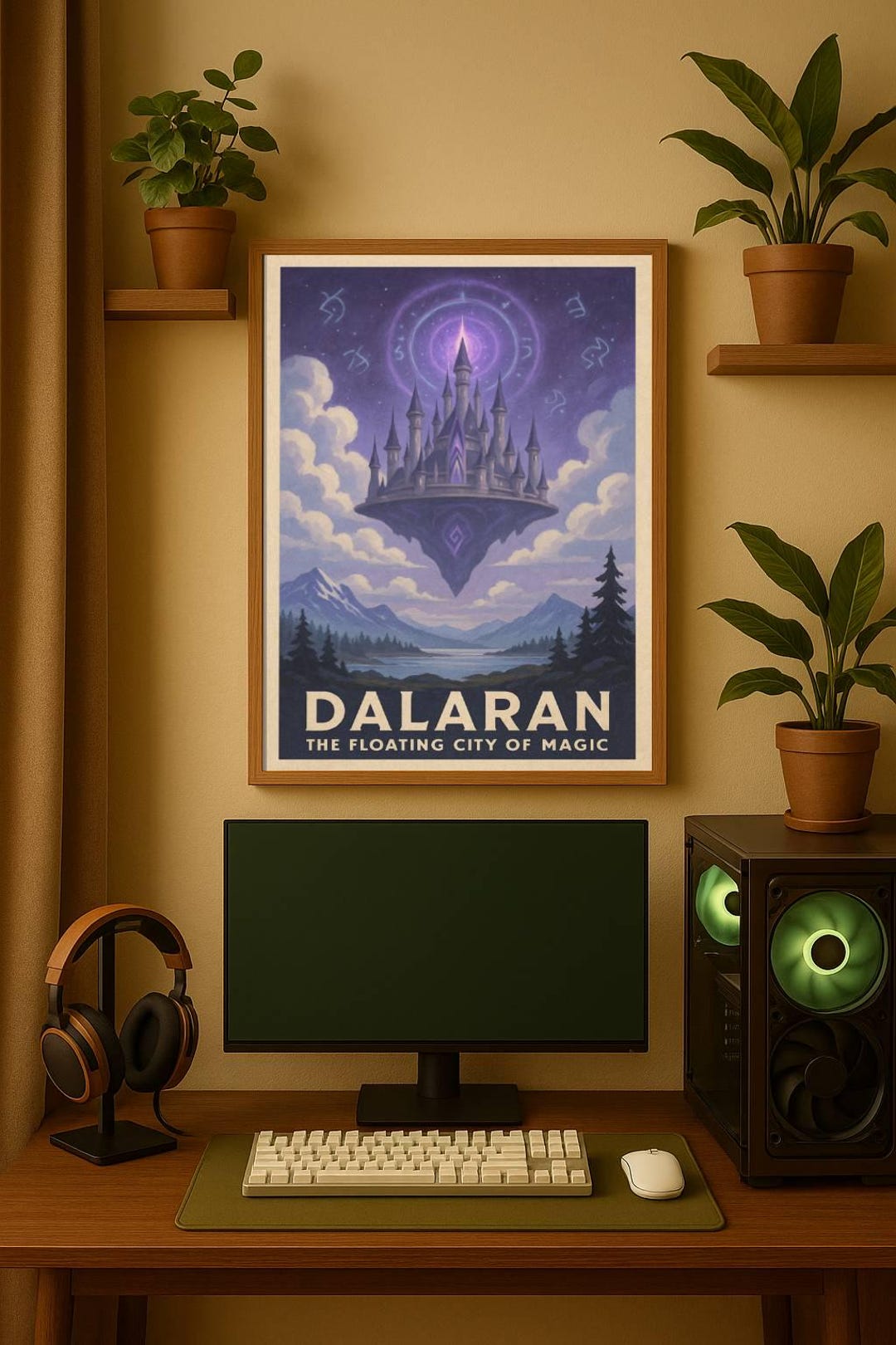 Dalaran Digital Poster – Floating City of Magic – Wow Vintage Travel ...