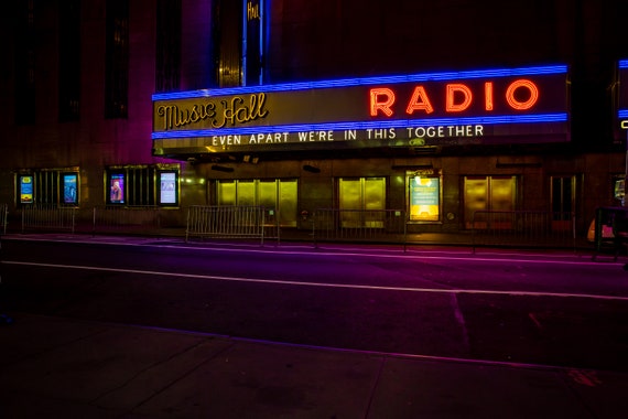 Radio City Music Hall During Pandemic Lock Down Even Apart - Etsy