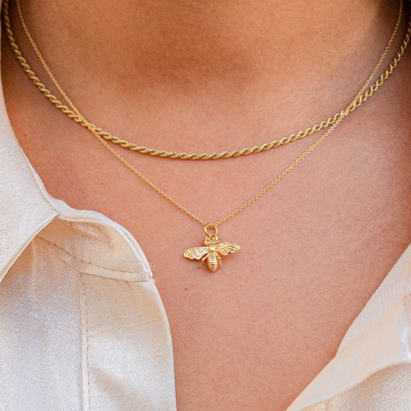 Bee Necklace - Etsy