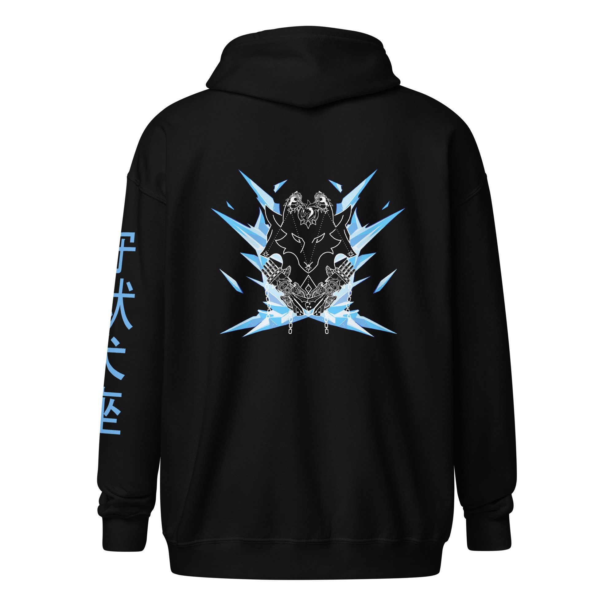 Genshin Impact Inspired Character Zip-hoodie DARK L Fanmade Design L ...