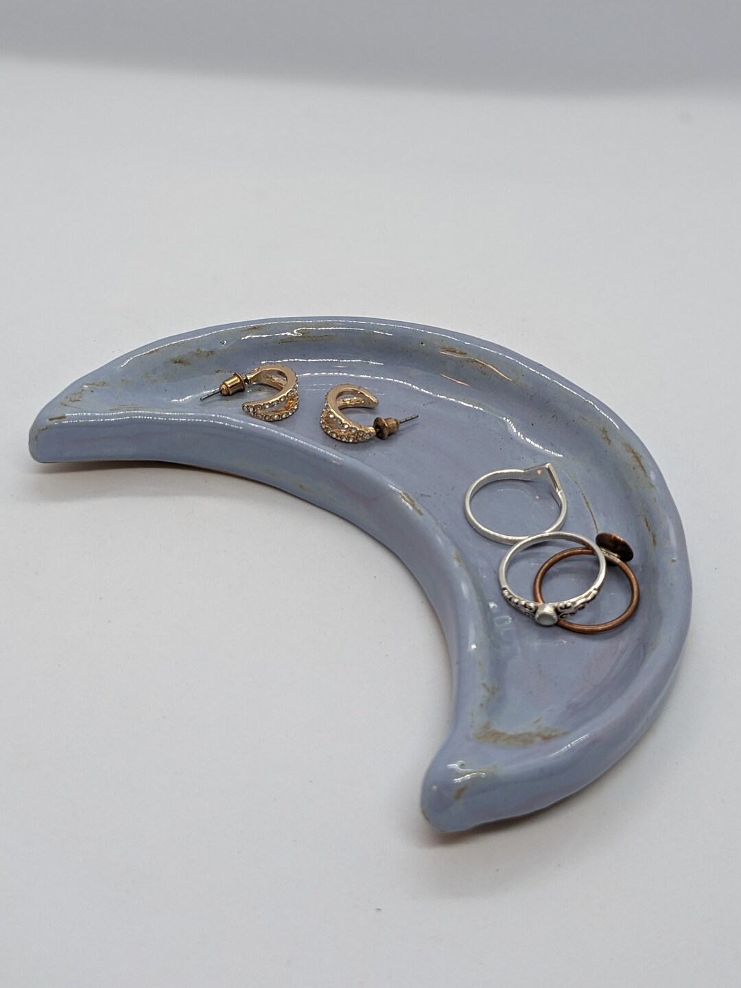 Crescent Moon Shaped Crystal Plates/ Charging Plates/ Trinket Plates ...