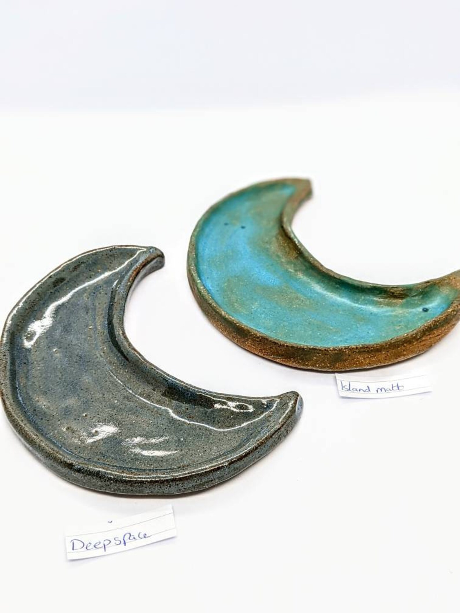 Crescent Moon Shaped Crystal Plates/ Charging Plates/ Trinket - Etsy