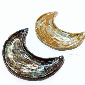 Crescent Moon Shaped Crystal Plates/ Charging Plates/ Trinket - Etsy