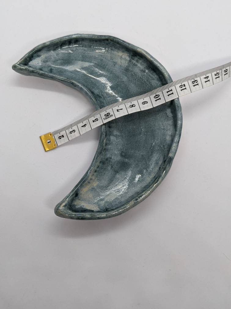 Crescent Moon Shaped Crystal Plates/ Charging Plates/ Trinket Plates ...
