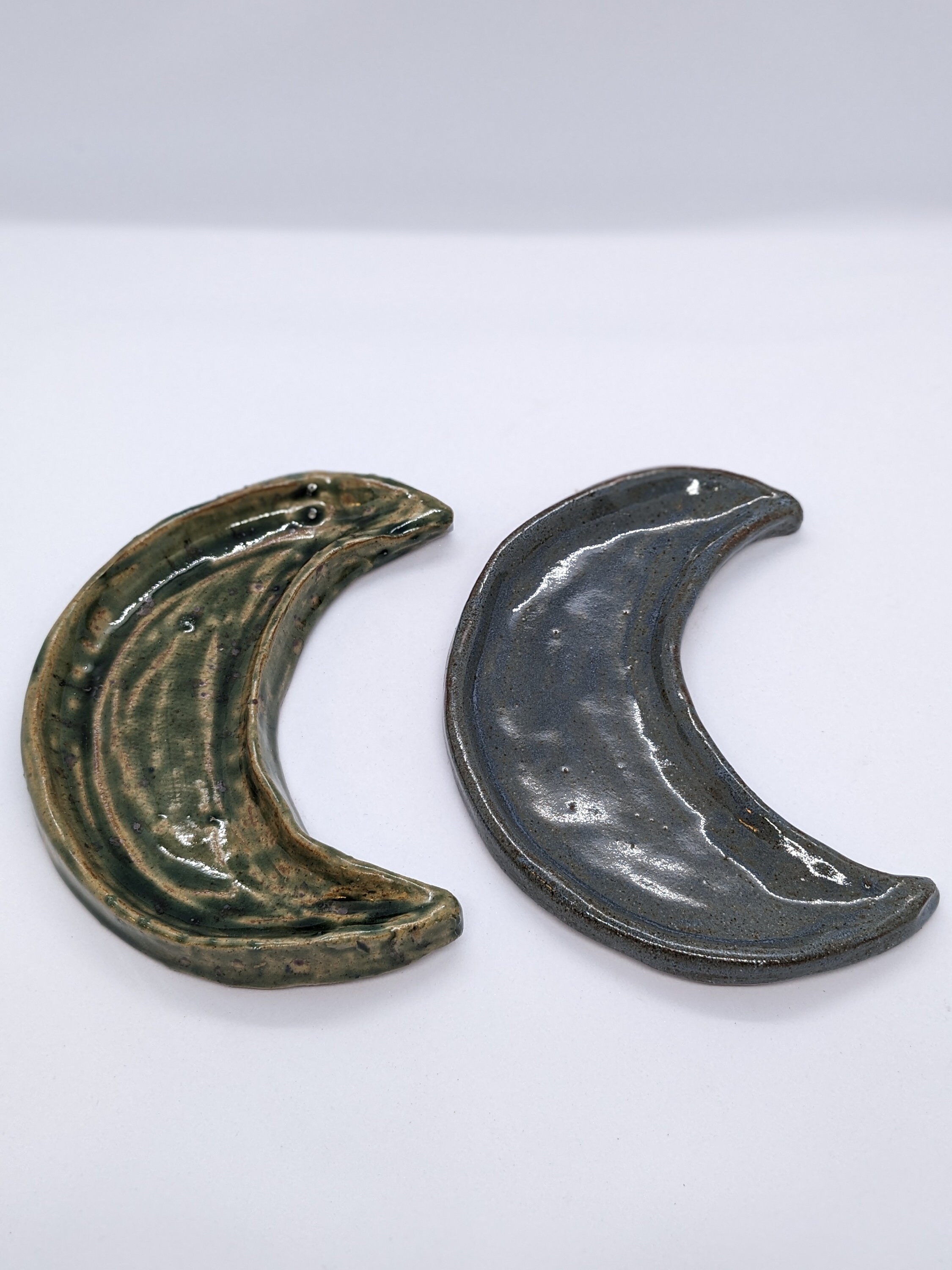 Crescent Moon Shaped Crystal Plates/ Charging Plates/ Trinket Plates ...