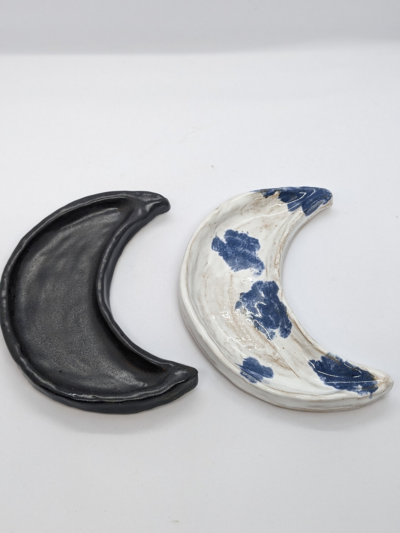 Crescent Moon Shaped Crystal Plates/ Charging Plates/ Trinket Plates ...
