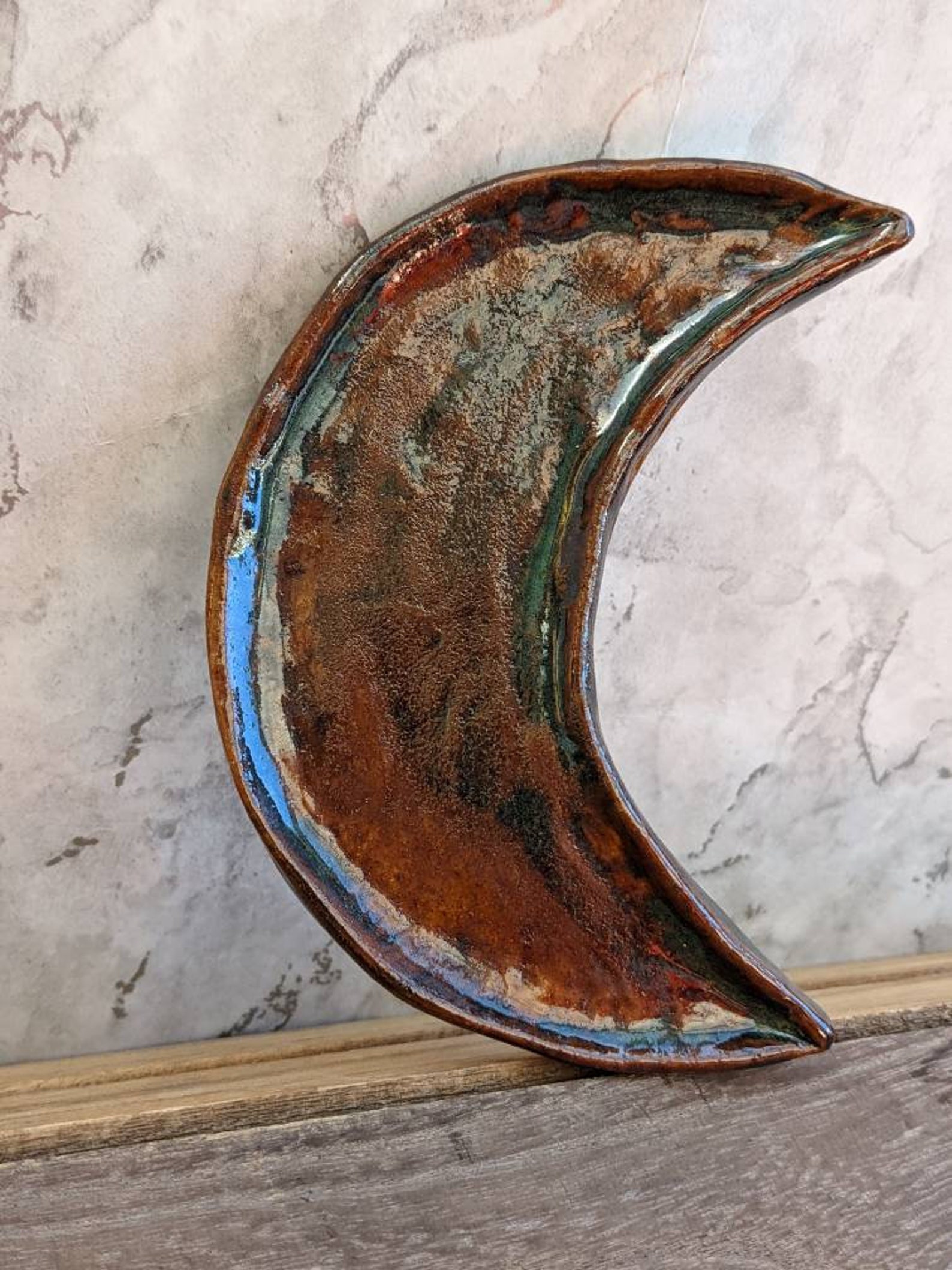 Crescent Moon Shaped Crystal Plates/ Charging Plates/ Trinket | Etsy