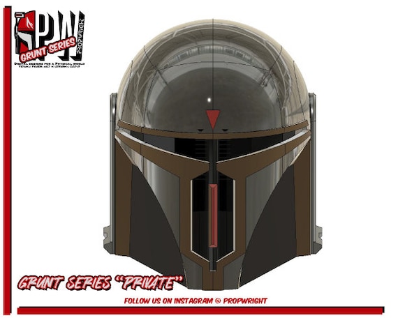 Mandalorian Private Helmet | Etsy