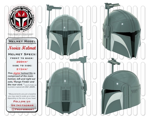 Mandalorian Helmet novice Model - Etsy