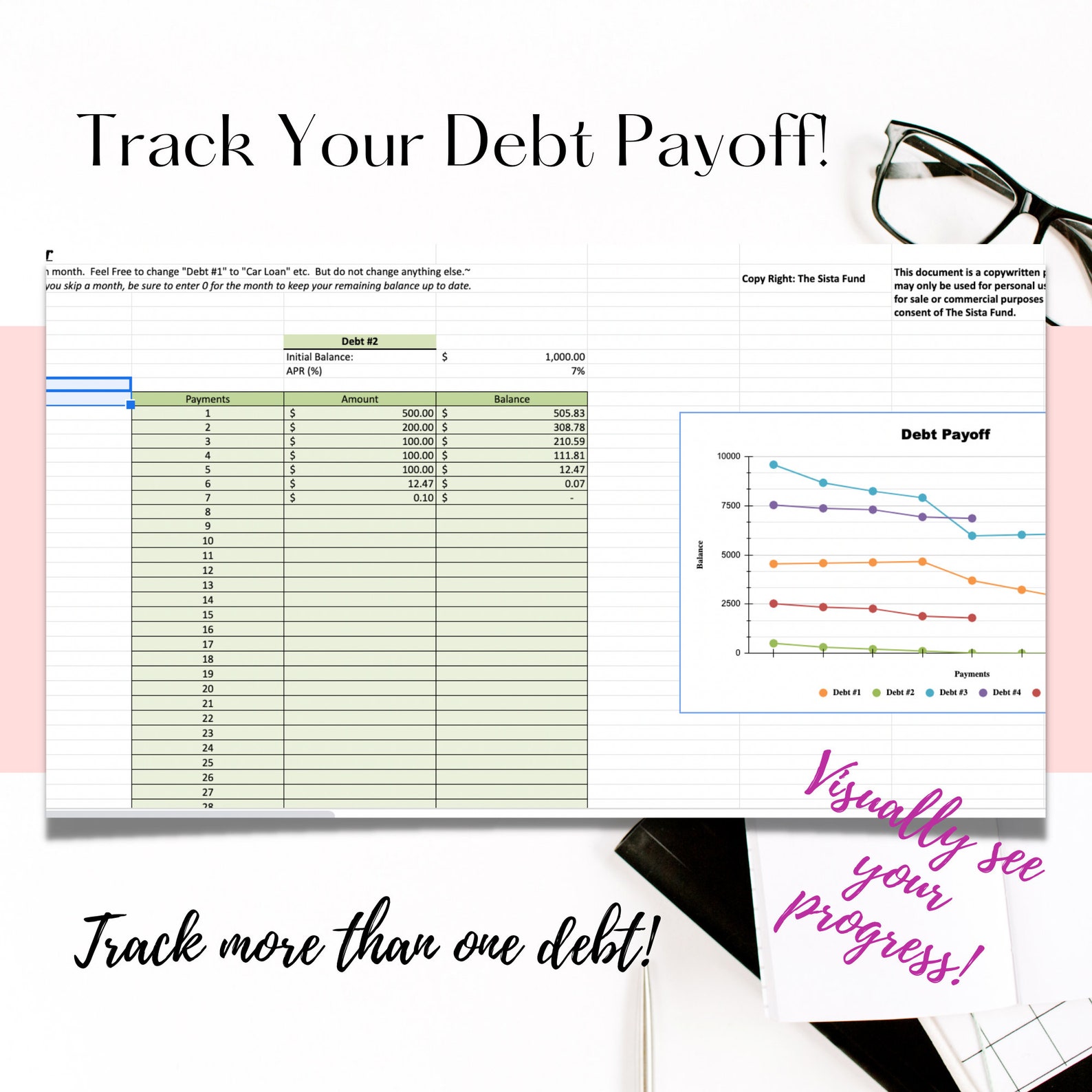 Debt Tracker | Debt Payoff Tracker & Planner | Debt Organizer | Debt ...