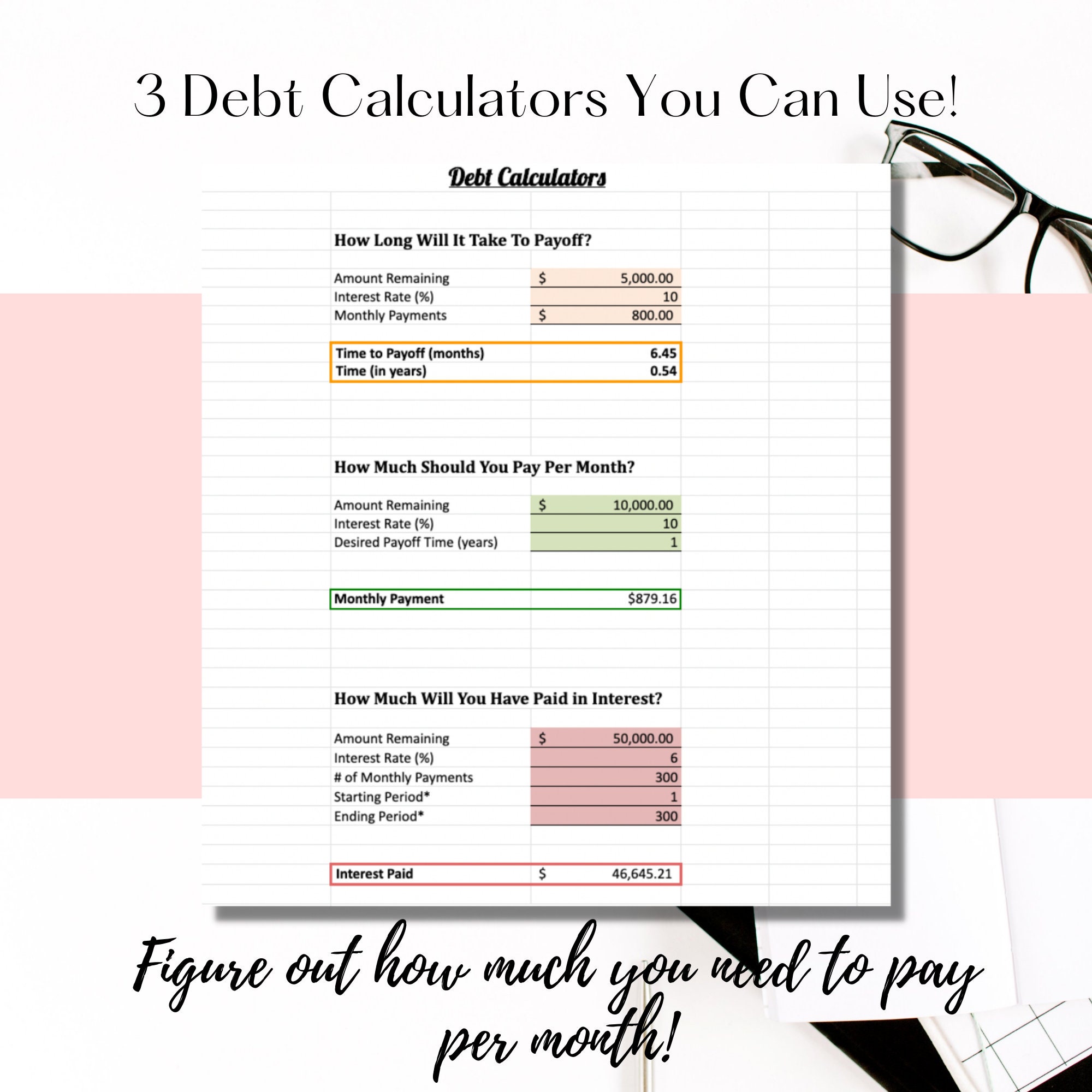 Debt Tracker | Debt Payoff Tracker & Planner | Debt Organizer | Debt ...