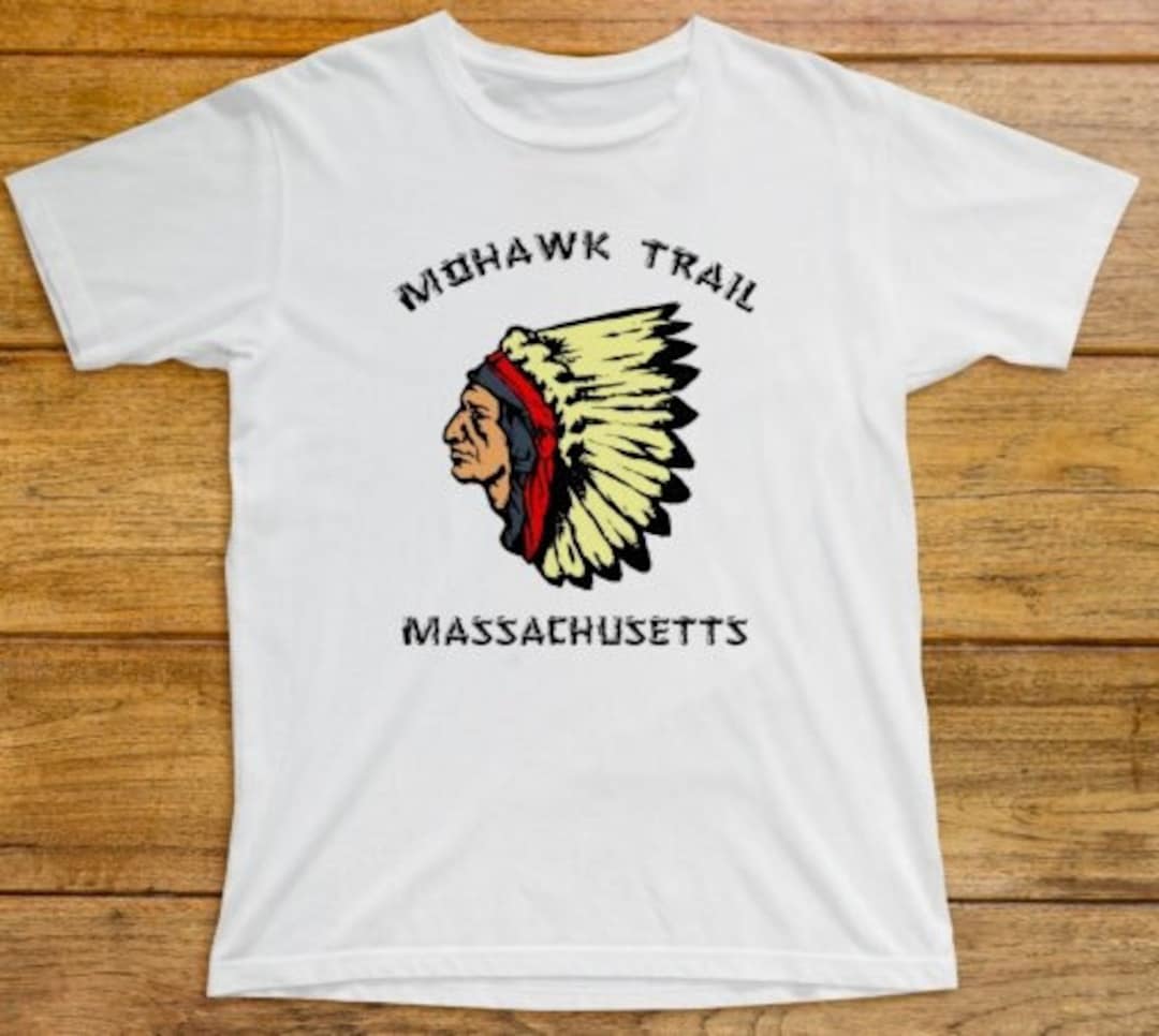 Mohawk Trail T Shirt 771 Retro White Unisex Graphic Tee - Etsy