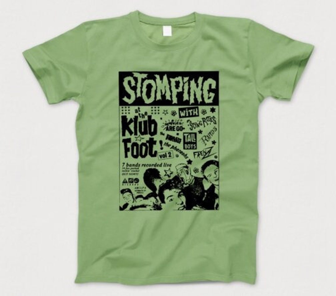 Stomping at the Klub Foot T Shirt 656 Retro Green Unisex Graphic Tee - Etsy