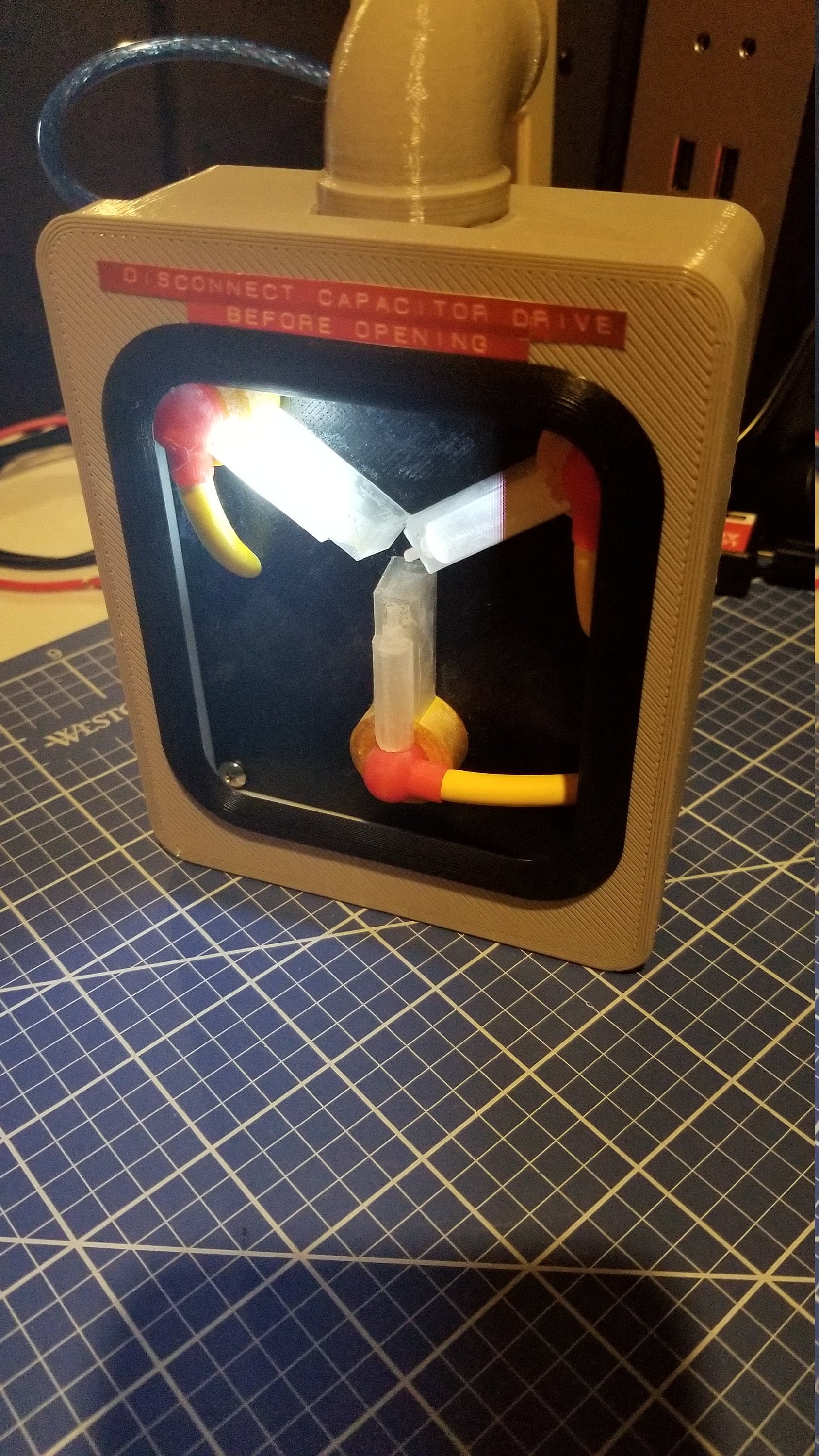 Mini Flux Capacitor 3D printed replica | Etsy