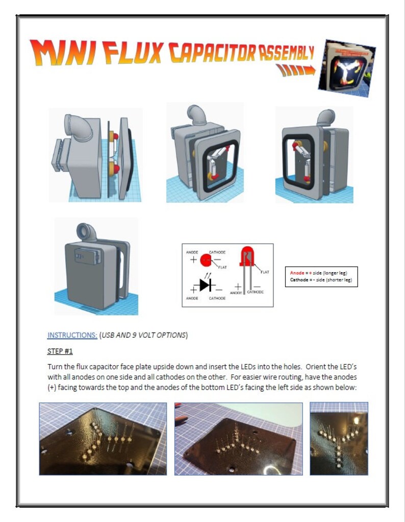 Mini Flux Capacitor 3D Printed Replica - Etsy