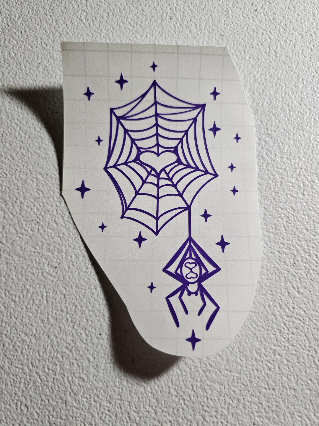 Heart Spider Web Decal - Etsy