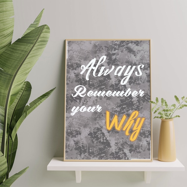 Remember Your Why Printable - Etsy