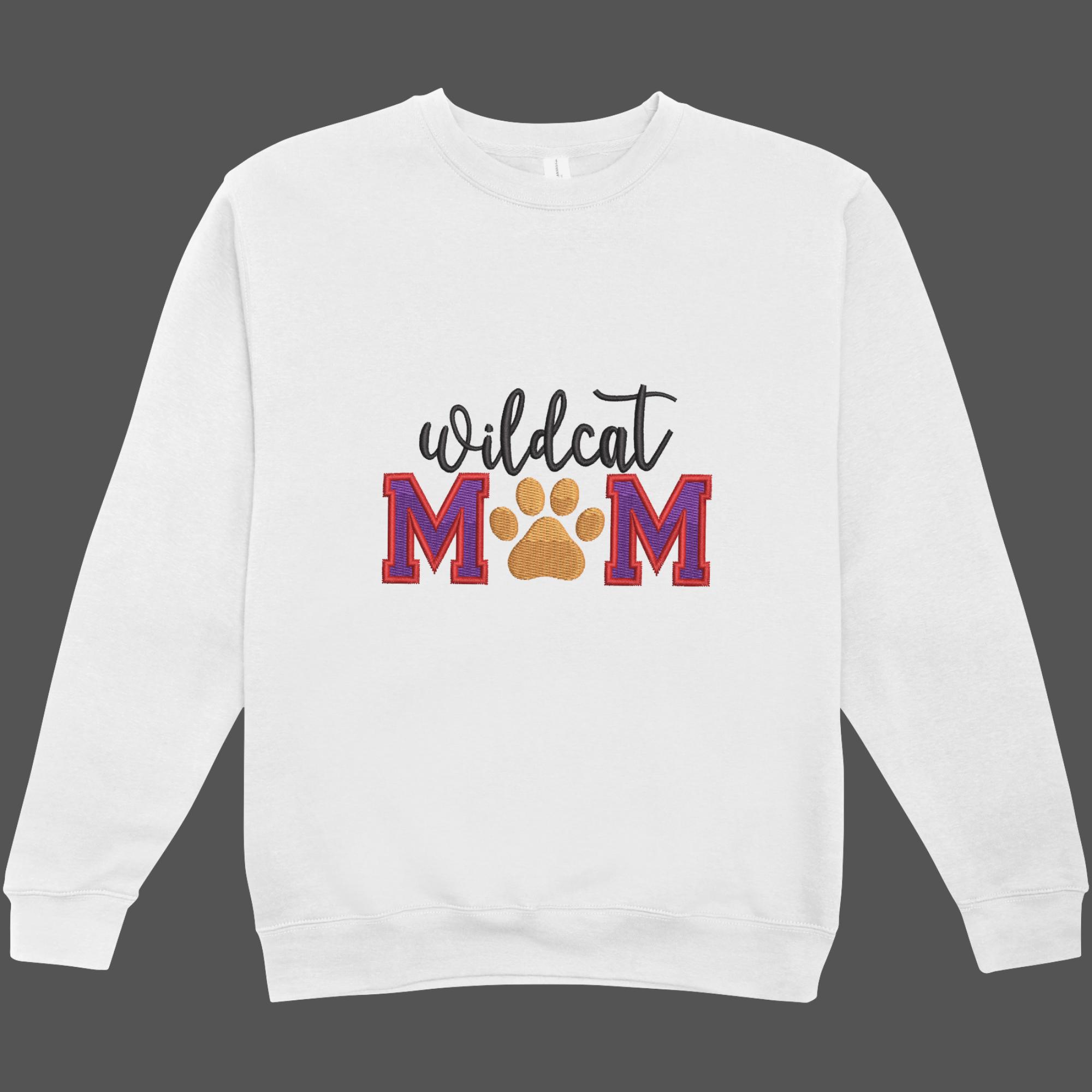 Wildcat Mom Embroidery Design, Baseball, Football Mom, Embroidery ...