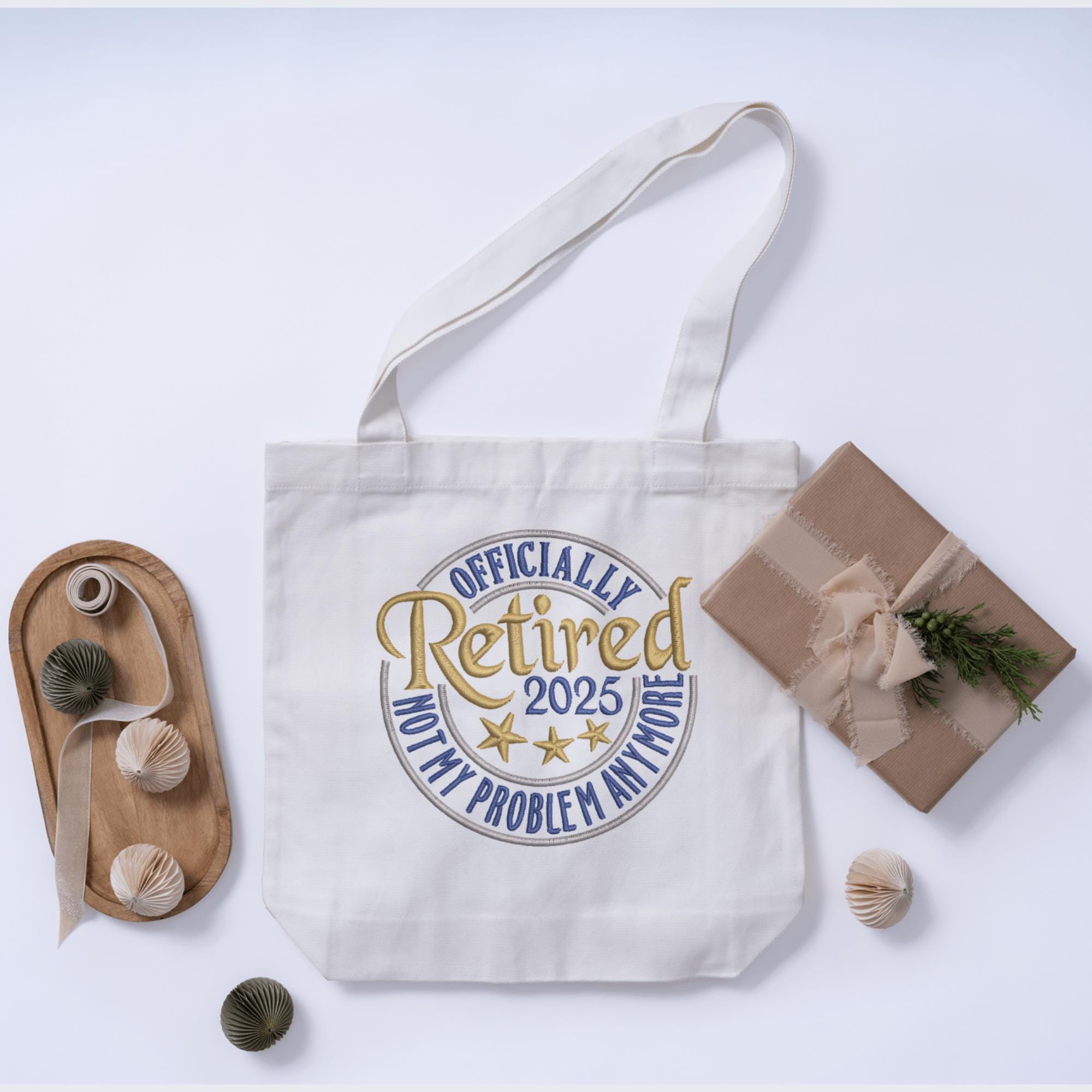 Officially Retired Embroidery Design, Retirement 2026 Embroidery ...