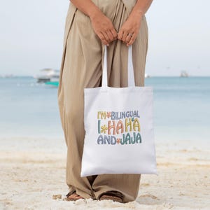 I'm Bilingual I Haha and Jaja Embroidery Design, Spanish Teacher ...