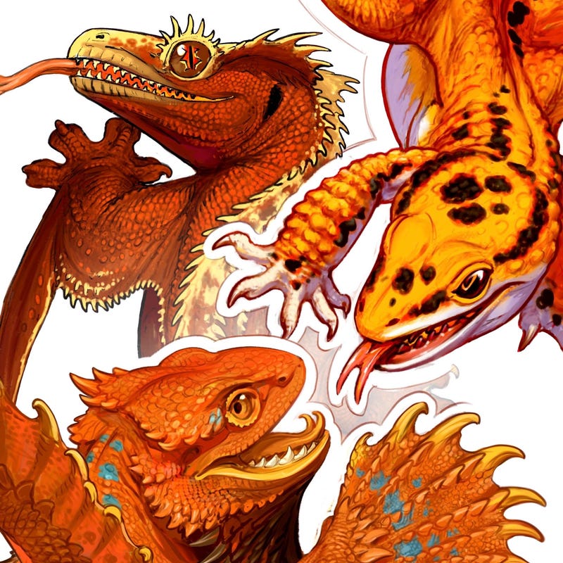 Dragon Lizard - Etsy