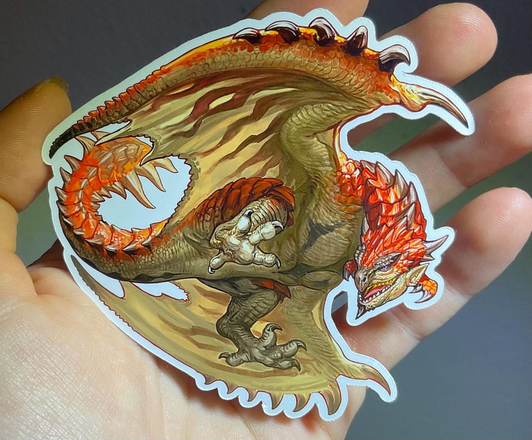 Monster Hunter: Rathalos Sticker - Etsy