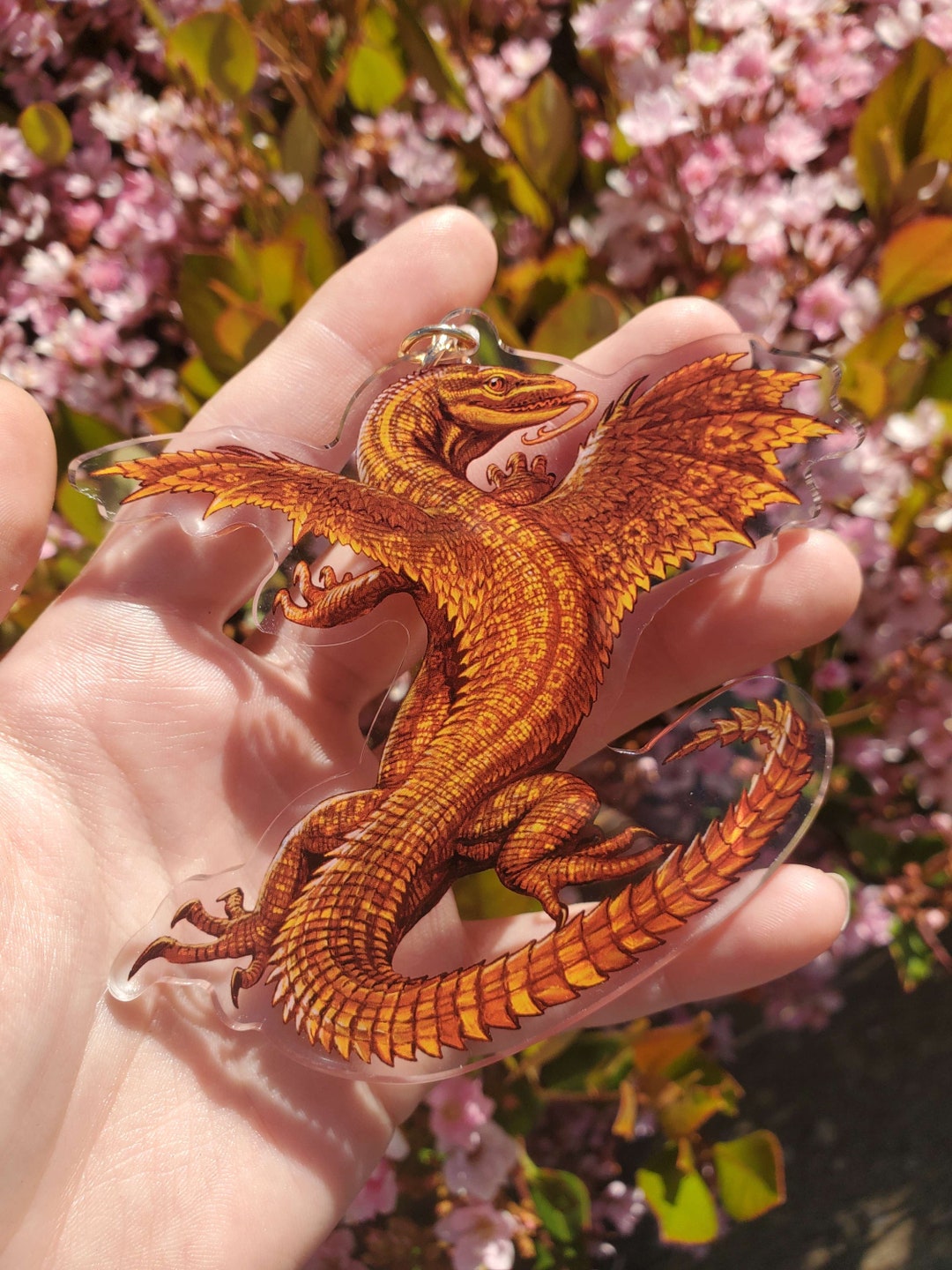 Ackie Monitor Dragon Acrylic Charm - Etsy