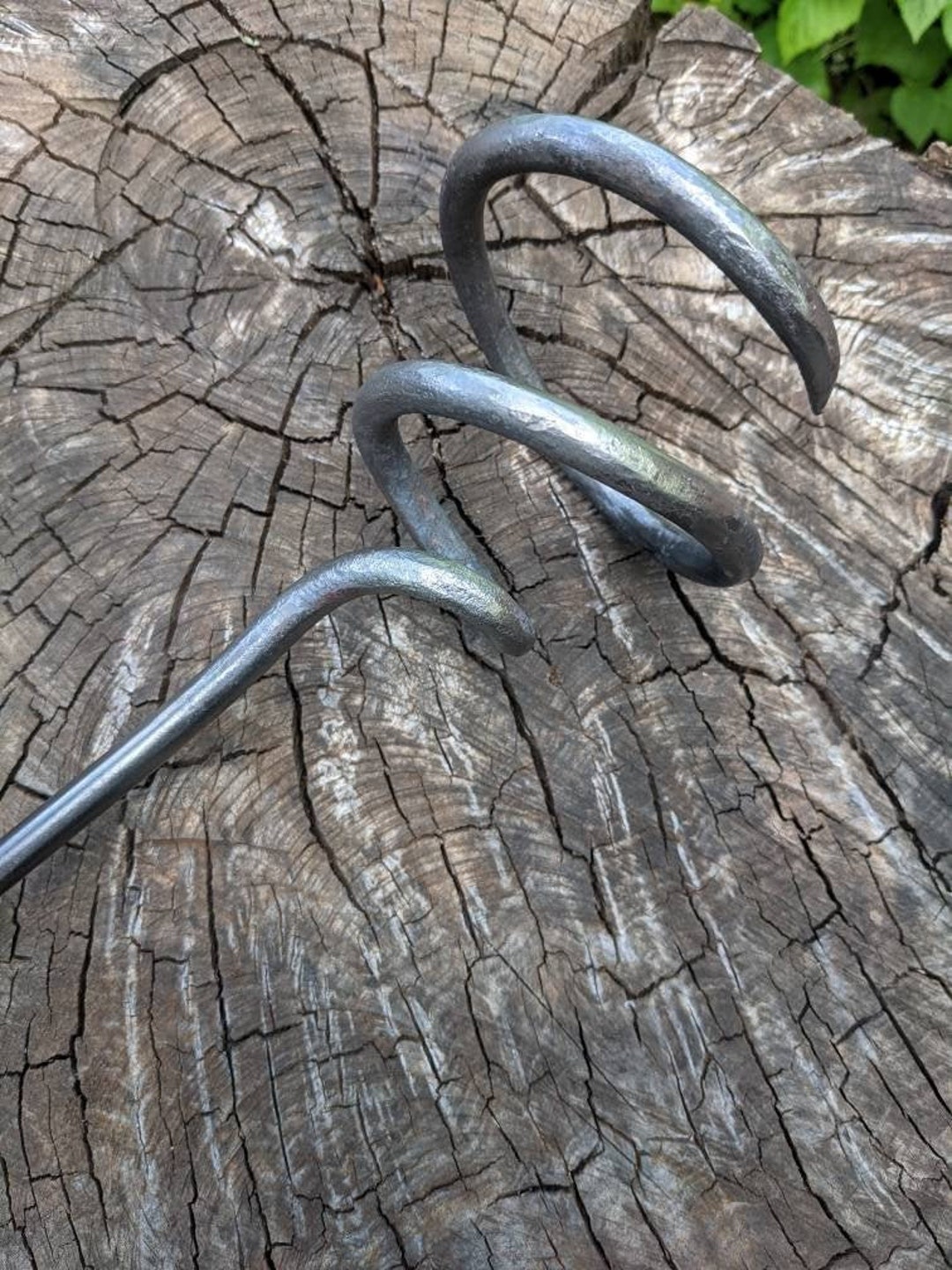 Small Whirlwind Trellis Rod, Hand-forged - Etsy