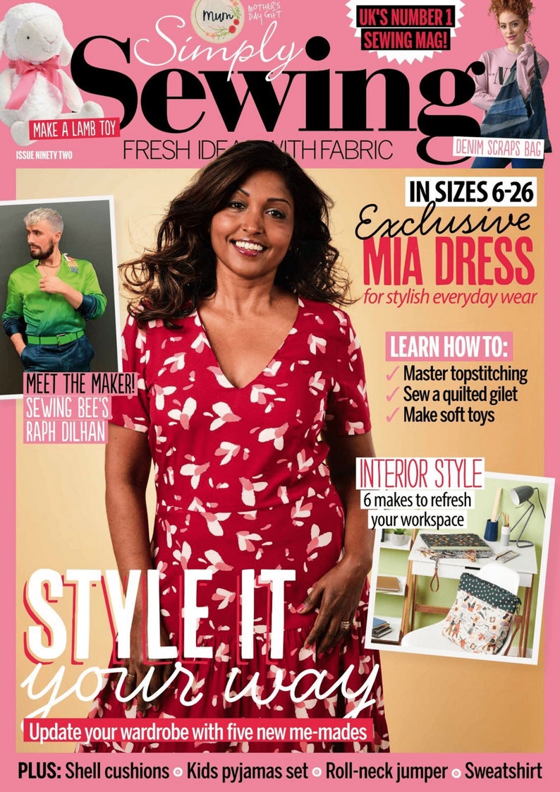 Simply Sewing Magazines No Patterns United Kingdom Issue 92, 2022 Sew ...