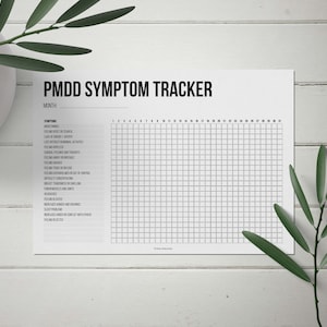 PMDD Symptom Tracker | Printable Tracker | A4 A5 US Letter | Unlimited ...