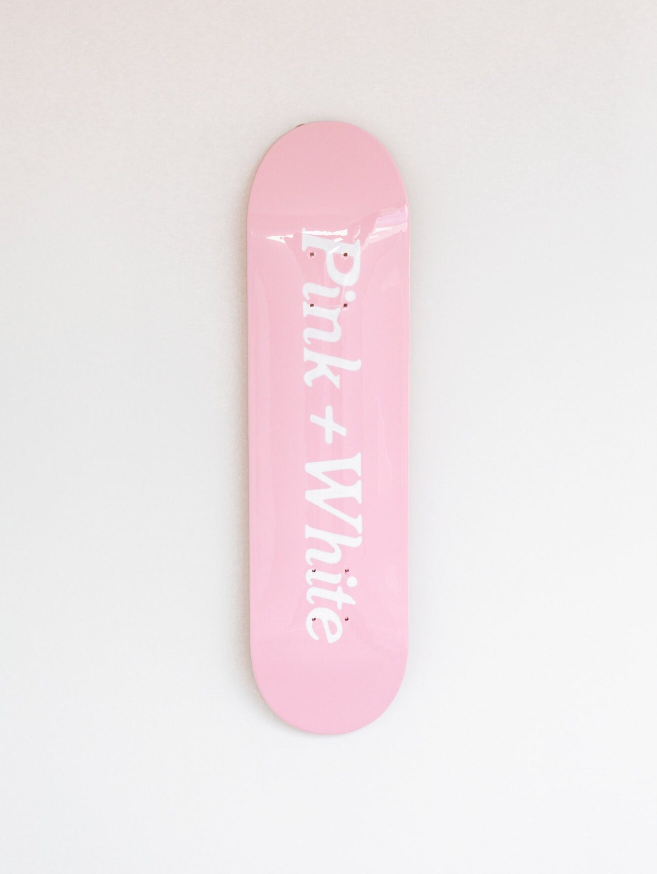 The ORIGINAL Pink + White Skateboard Deck | Wall Art Frank Ocean Blond ...