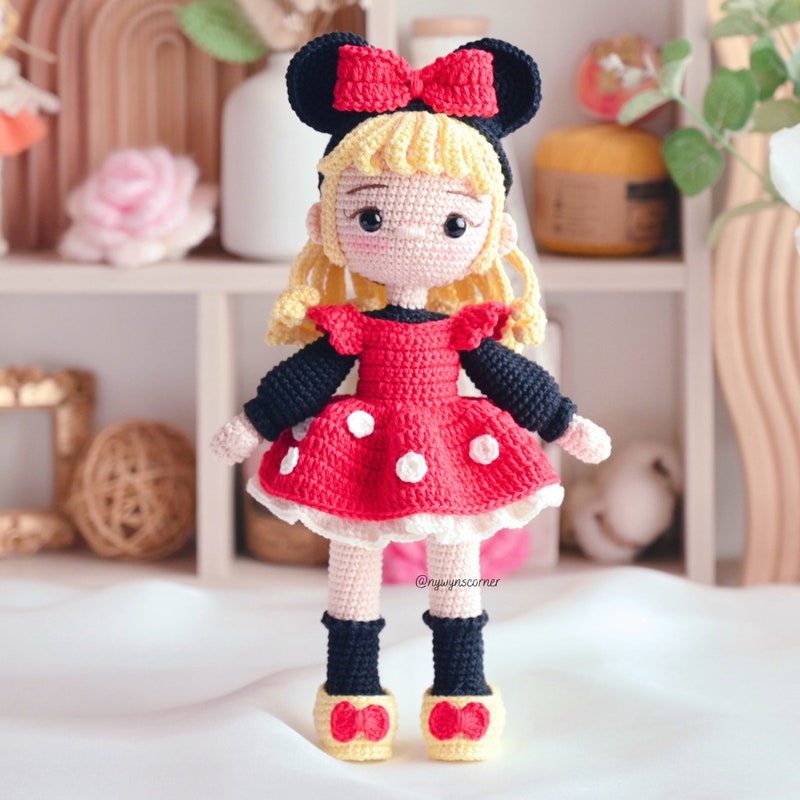 Minnie Mouse Crochet Doll - Etsy