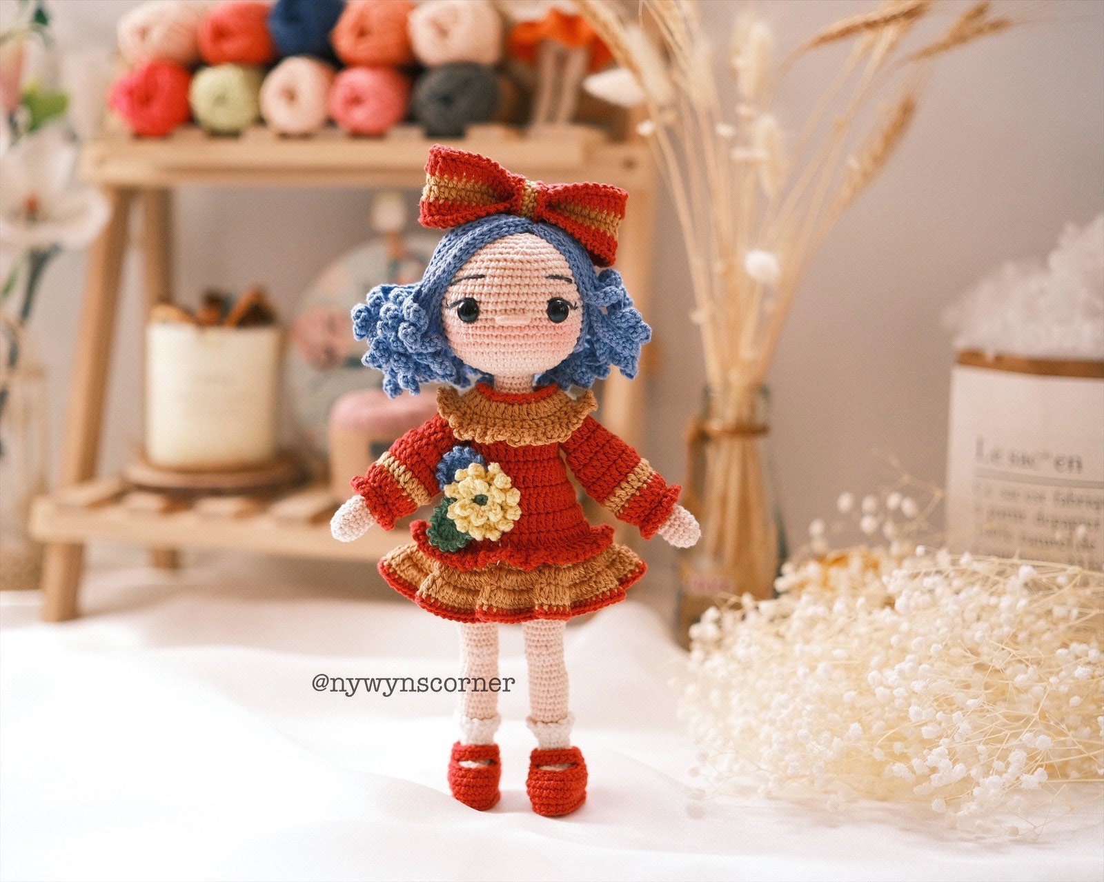 Crochet Pattern Amigurumi Autumn Doll PDF Tutorial Autumn - Etsy