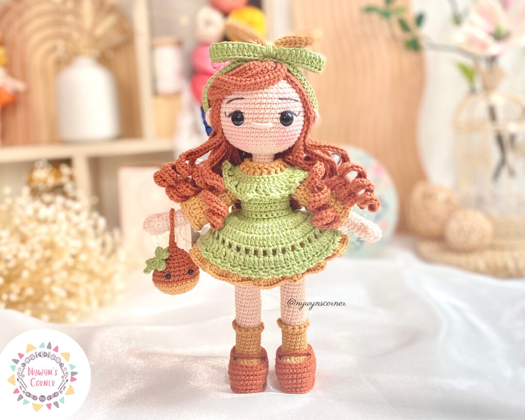 Crochet Pattern Amigurumi Chestnut Doll Cute Doll for Girls - Etsy