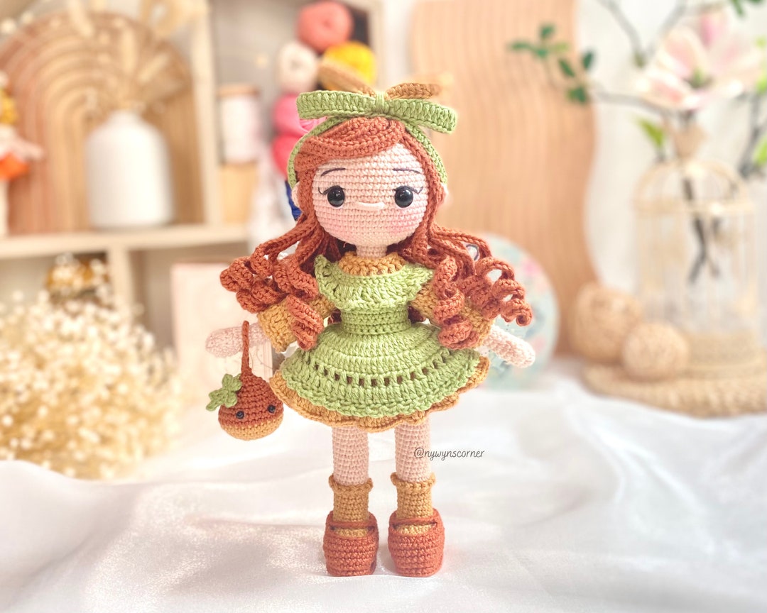 Crochet Chestnut Doll Pattern, Amigurumi Girl Doll Tutorial (PDF) - Etsy